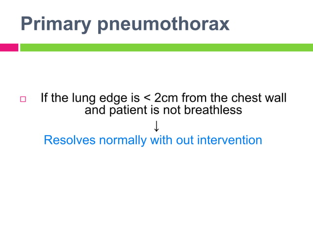 Pneumothorax | PPTX | Lung and Respiratory Health | Diseases and Conditions