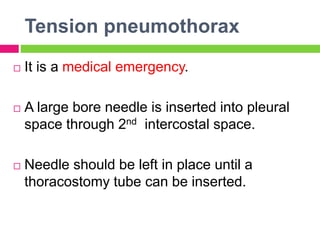 Pneumothorax | PPTX