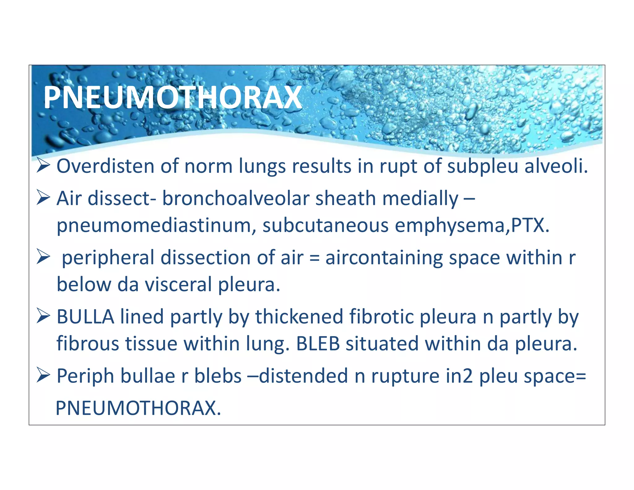 Pneumothorax ..jack