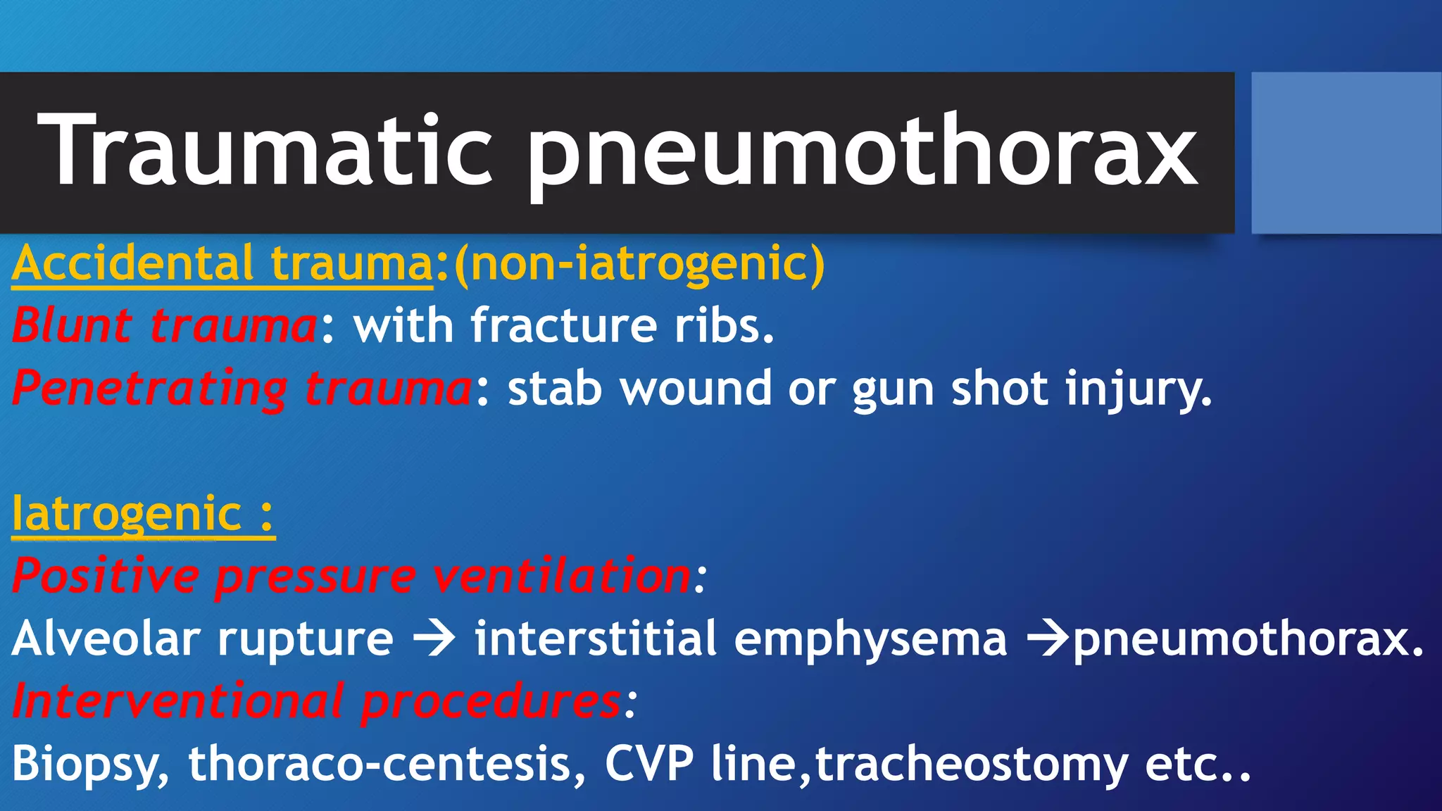 Pneumothorax by Dr. Sookun Rajeev Kumar | PPTX