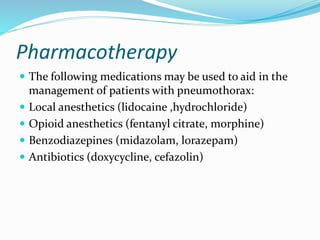 Pneumothorax | PPTX