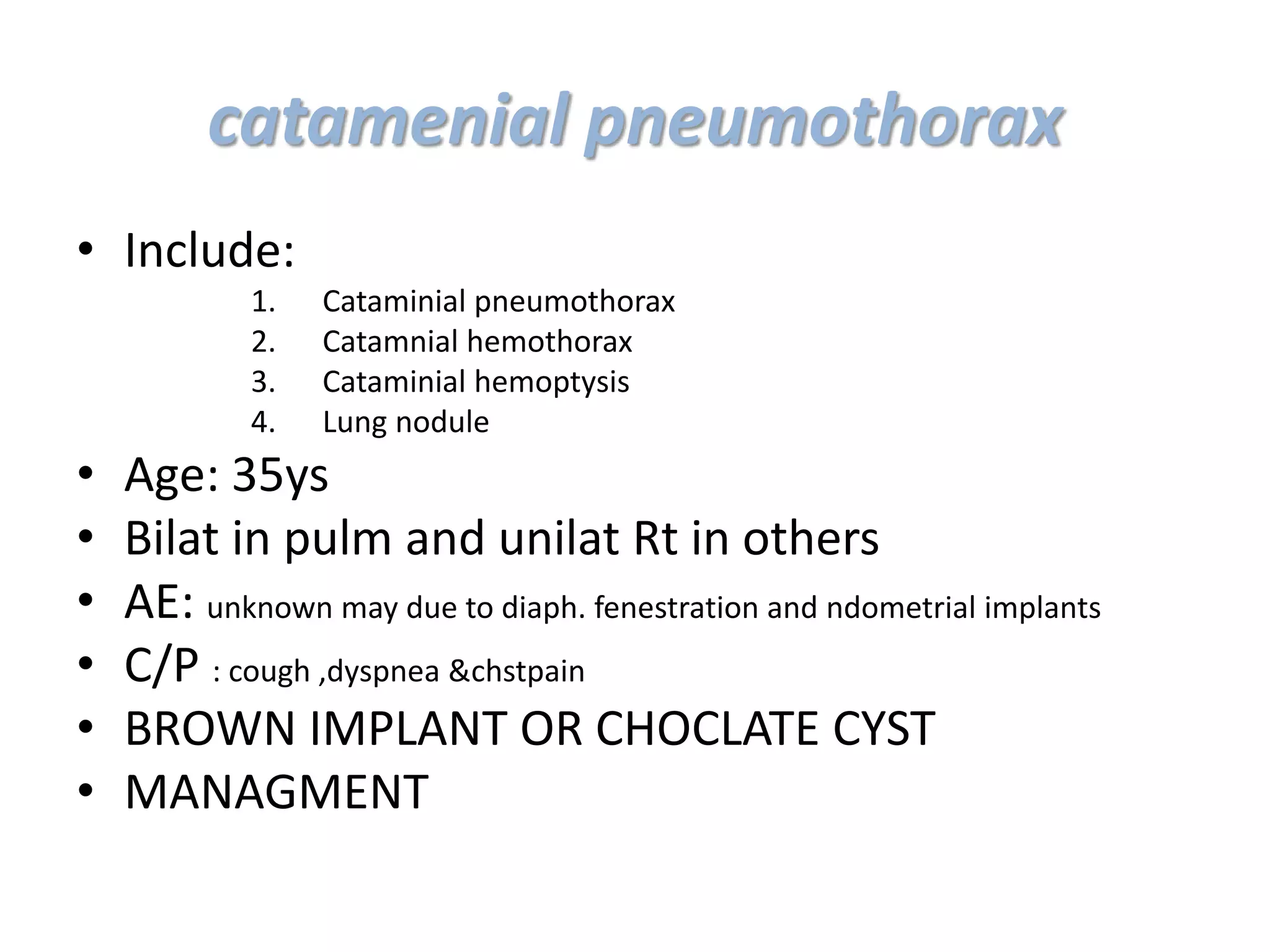 Pneumothorax (surgical management) | PPTX