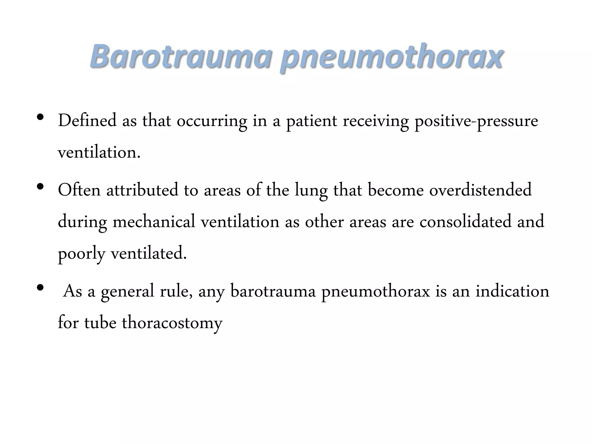 Pneumothorax (surgical management) | PPTX