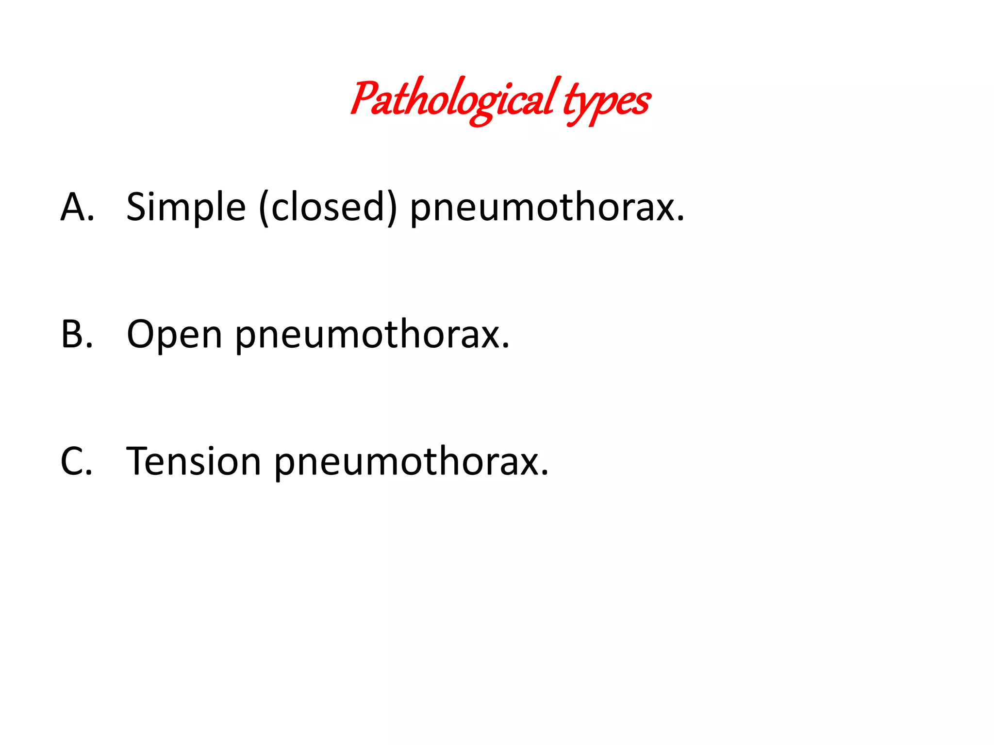 Pneumothorax (surgical management) | PPTX