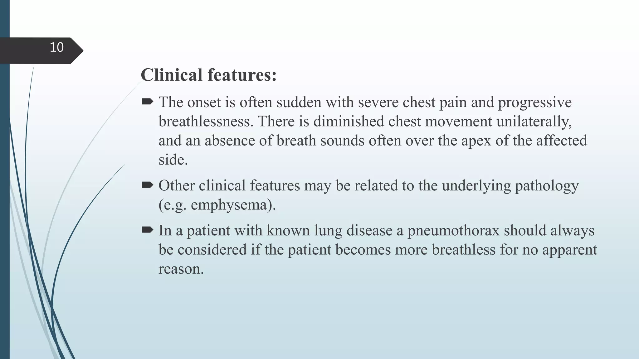 Physiotherapy management in Pneumothorax | PPTX