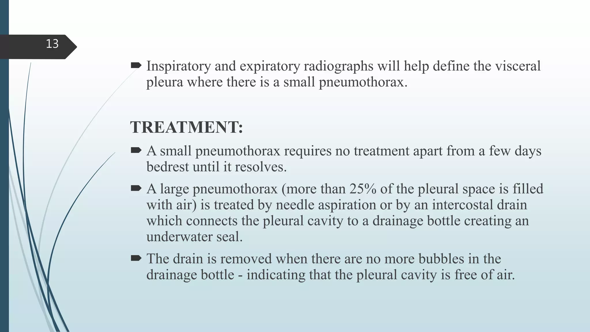 Physiotherapy management in Pneumothorax | PPTX
