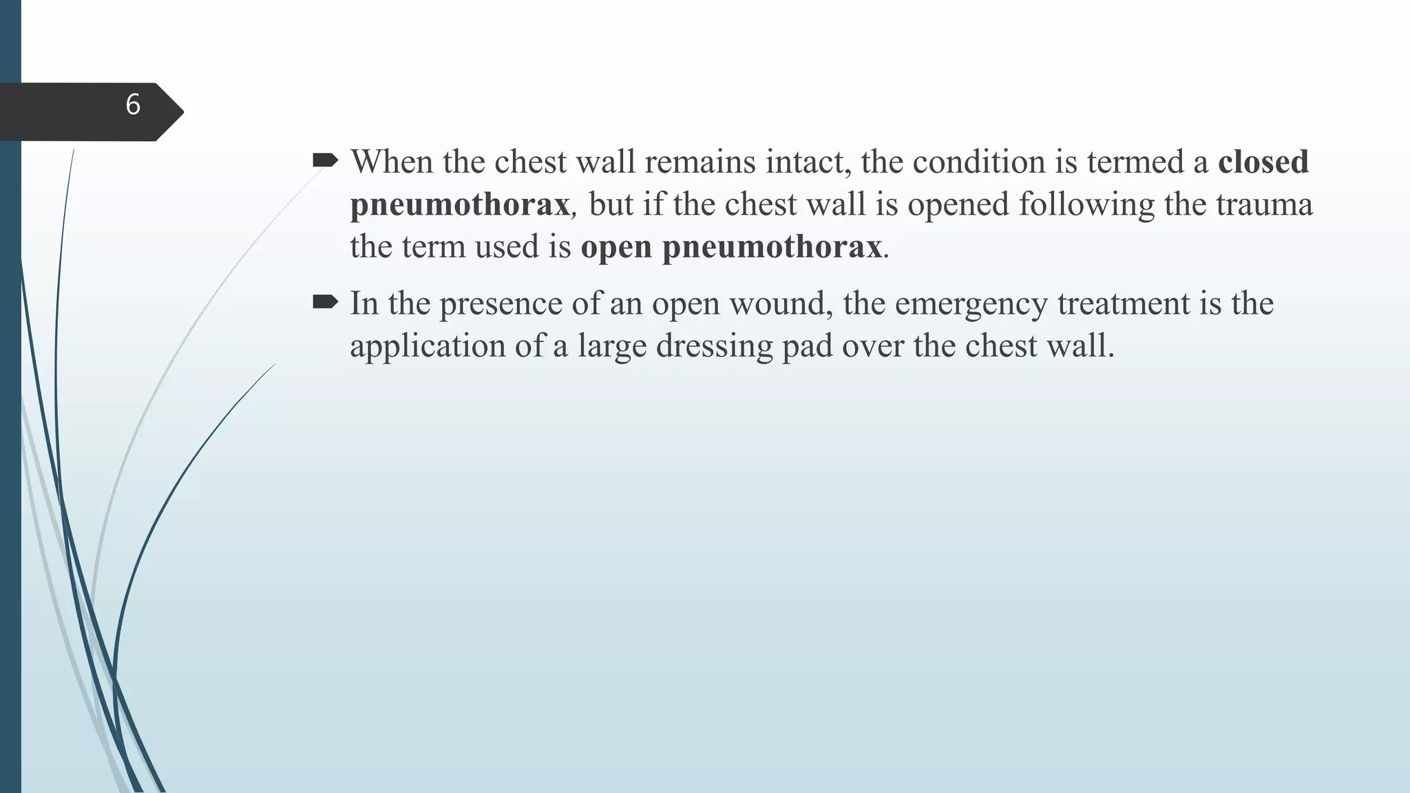 Physiotherapy management in Pneumothorax | PPTX