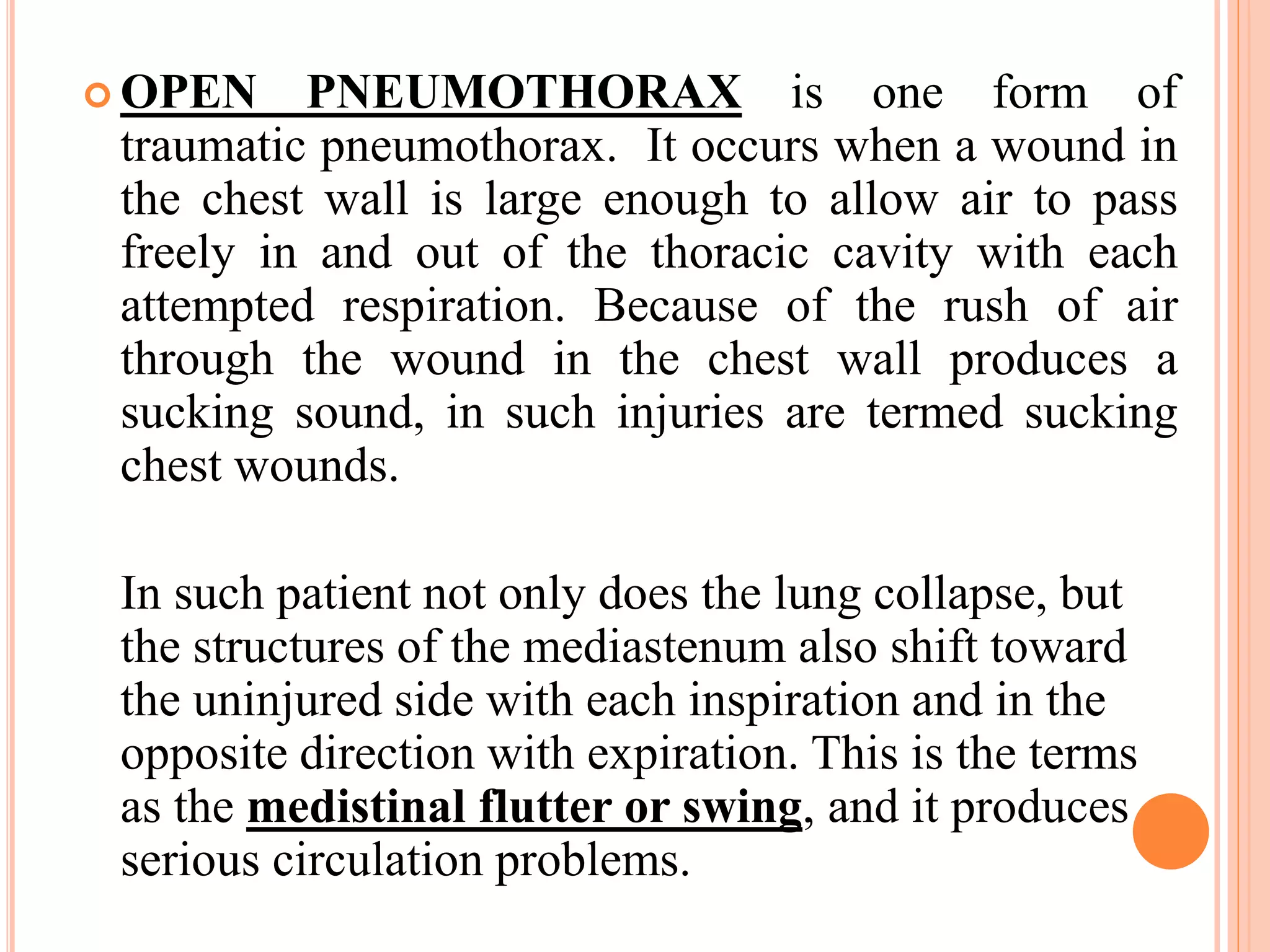 Pneumothorax | PPTX