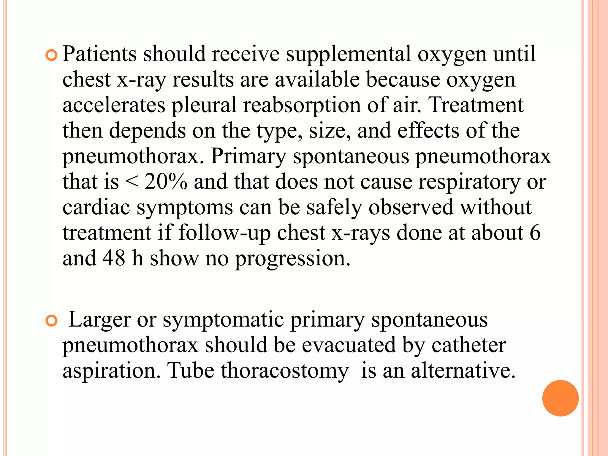 Pneumothorax | PPTX