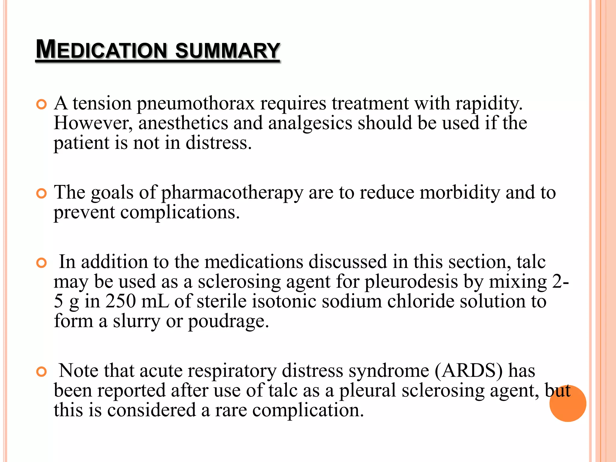 Pneumothorax | PPTX
