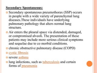 Pneumothorax | PPTX