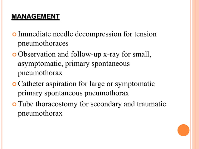 Pneumothorax | PPTX