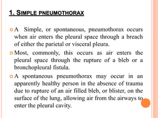 Pneumothorax | PPTX