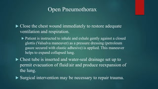 Pneumothorax | PPTX