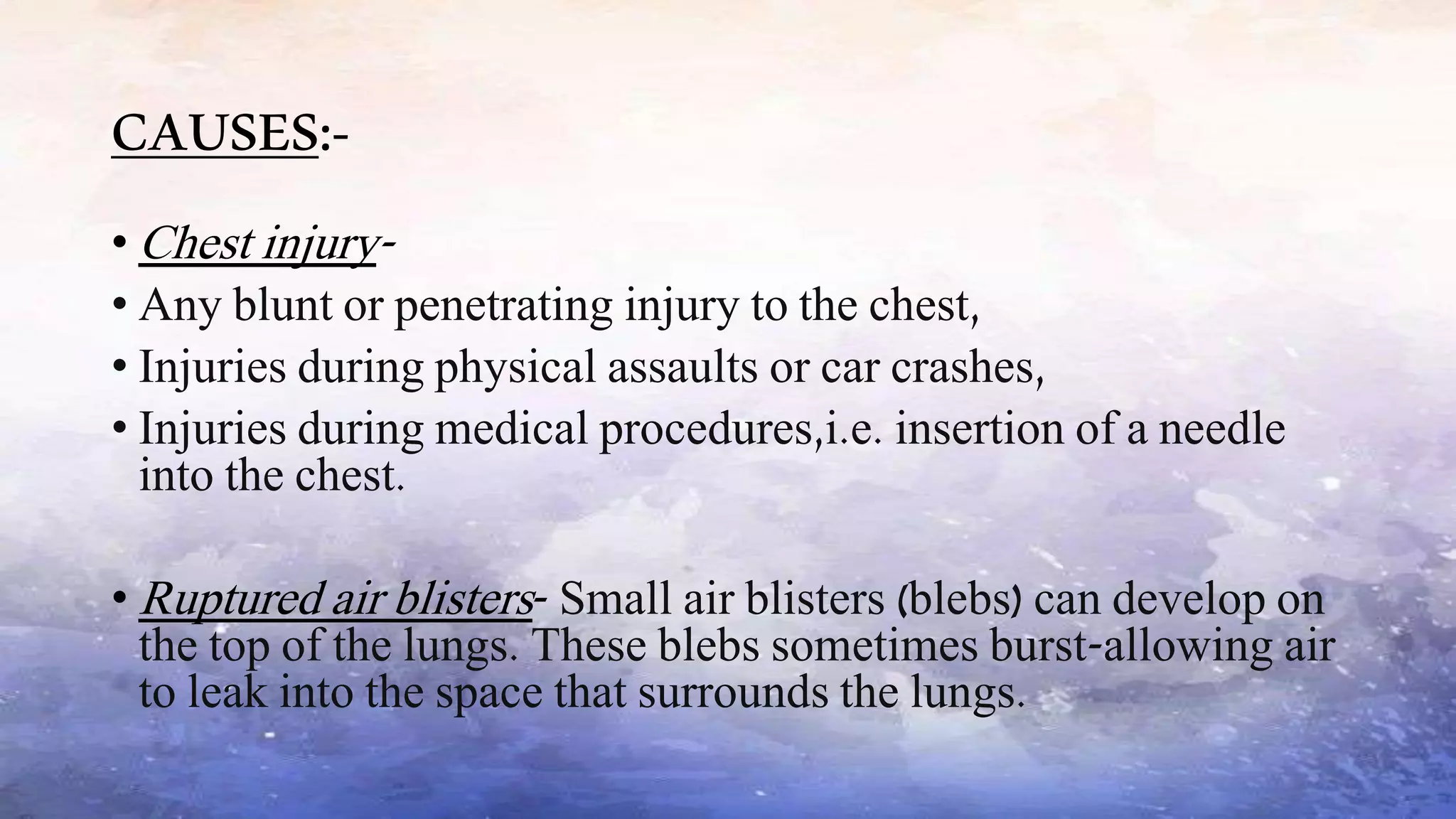 Pneumothorax.HR