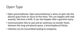 Pneumothorax | PPTX
