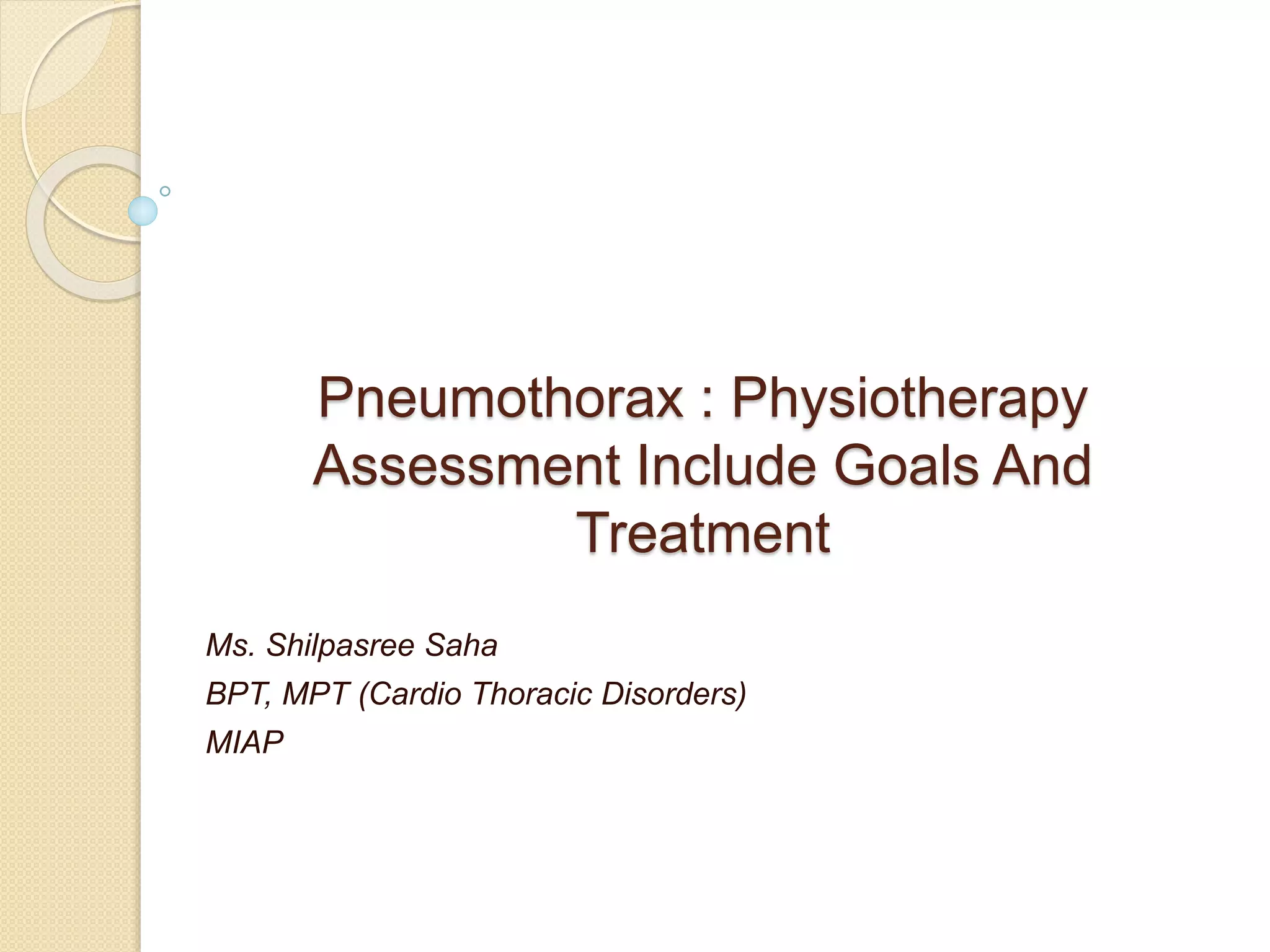 Pneumothorax Pptx