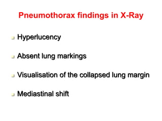 PNEUMOTHORAX IN CHEST XRAY INTERPRETATIONpptx | PPTX