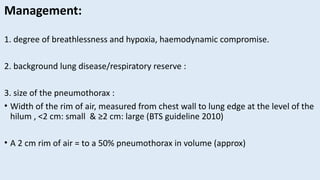 Pneumothorax PPT -----topic presentation | PPTX