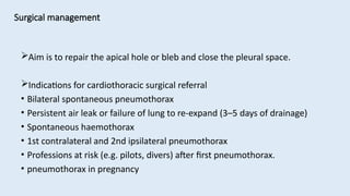 Pneumothorax PPT -----topic presentation | PPTX
