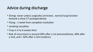 Pneumothorax PPT -----topic presentation | PPTX