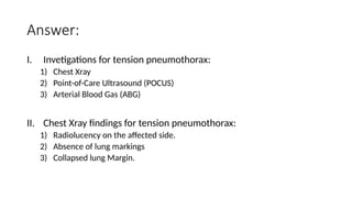 PNEUMOTHORAX.pptx surgery notes for beginners | PPTX