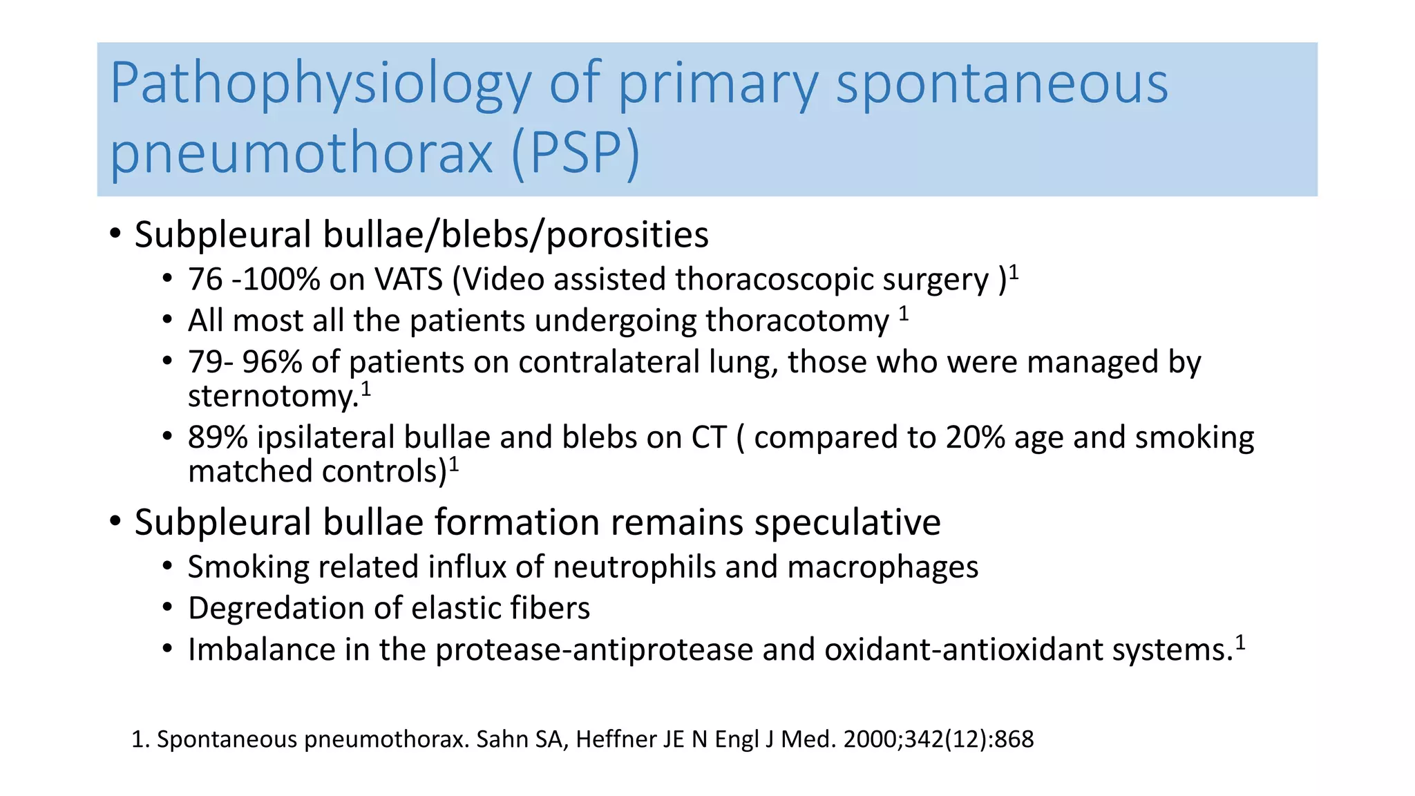 Pneumothorax case based | PPTX