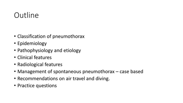 Pneumothorax case based | PPTX