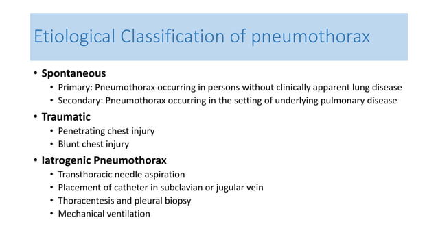 Pneumothorax case based | PPTX