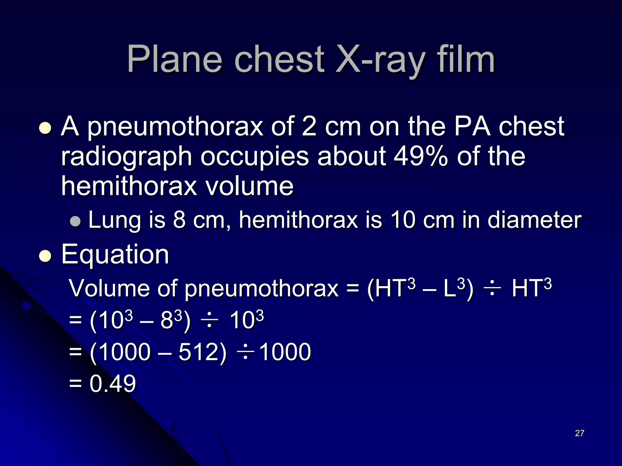 Pneumothorax | PPTX