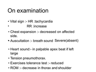 Pneumothorax | PPTX | Death, Injury, or Military Conflict | Sensitive ...