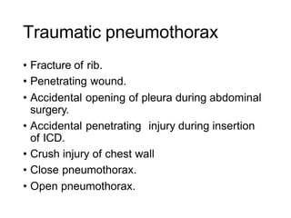 Pneumothorax | PPTX