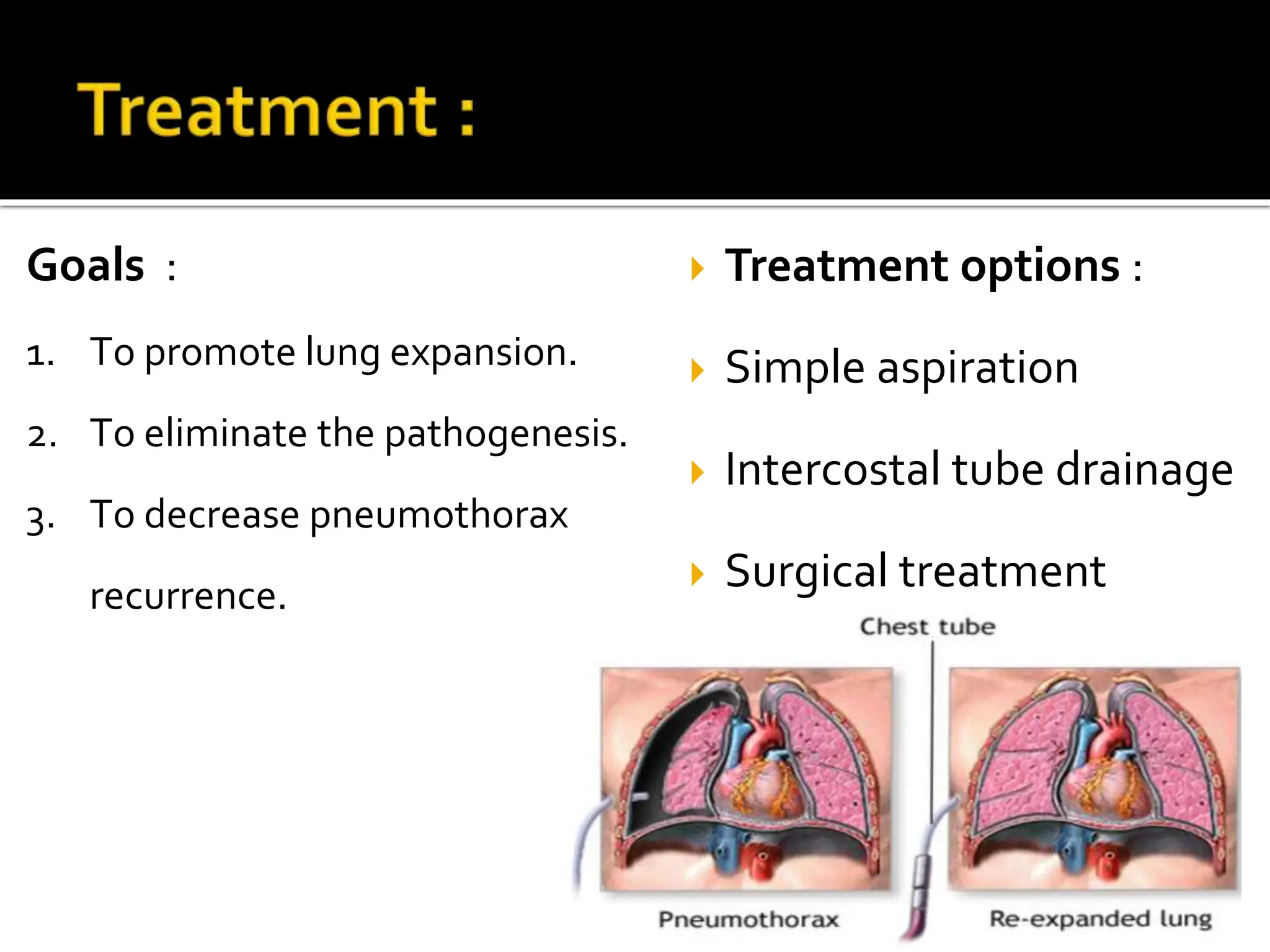 pneumothorax 1.pptx definition, types, clinical features, diagnosis ...