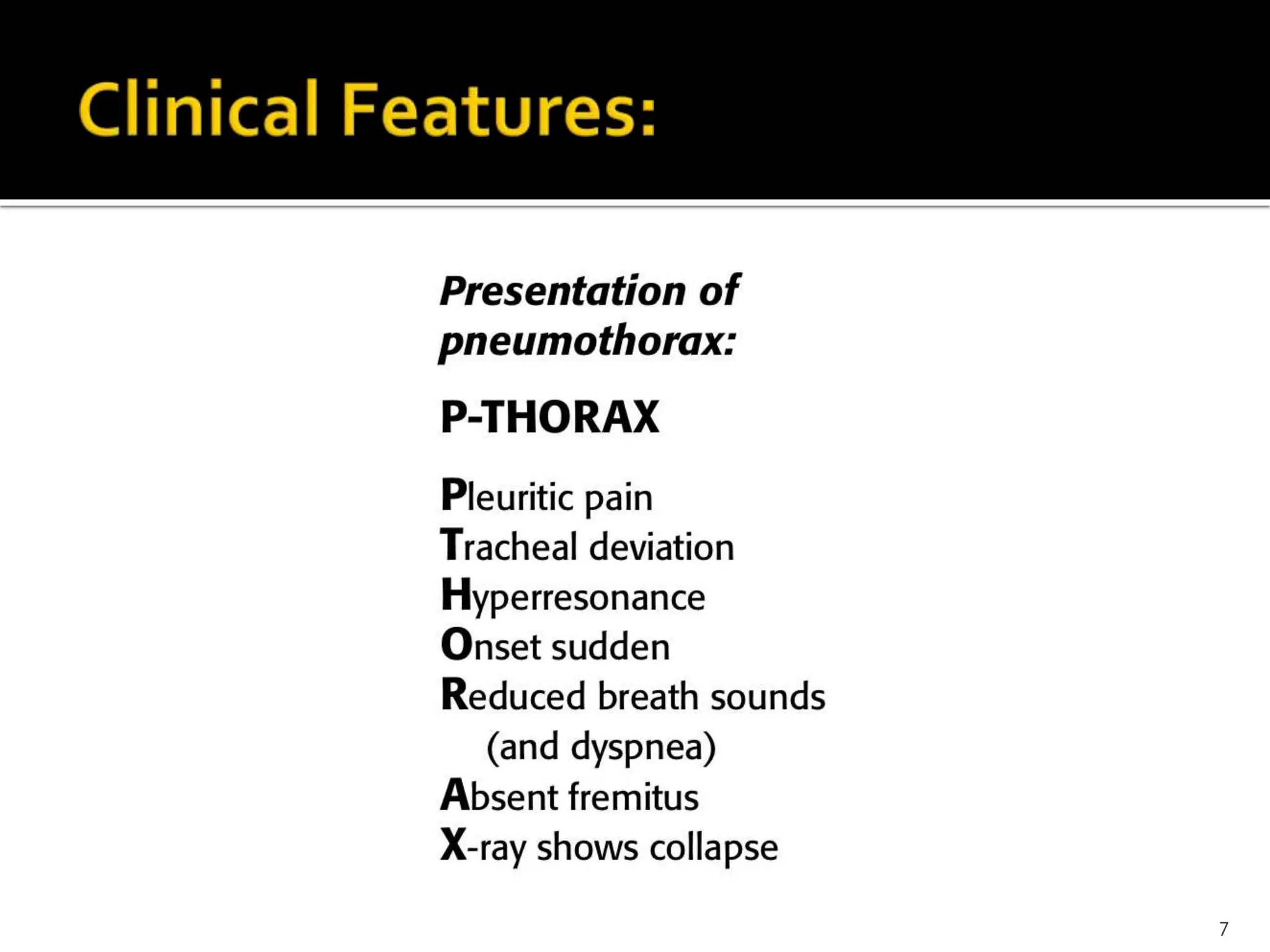 pneumothorax 1.pptx definition, types, clinical features, diagnosis ...