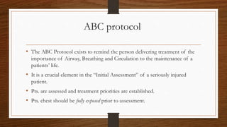 Pneumothorax ABC Assessment | PPTX