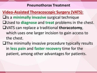 Pneumothoraxandpneumomediastinum 160830234614 (1) | PPT