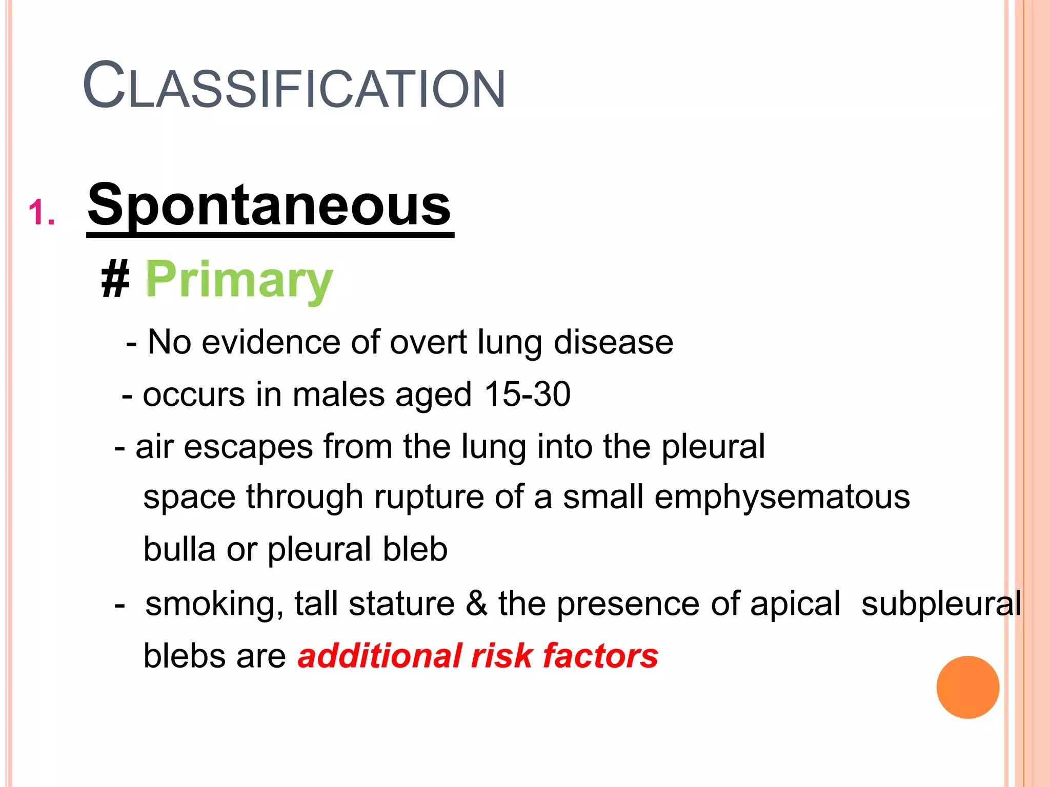 Pneumothorax case presentation | PPTX