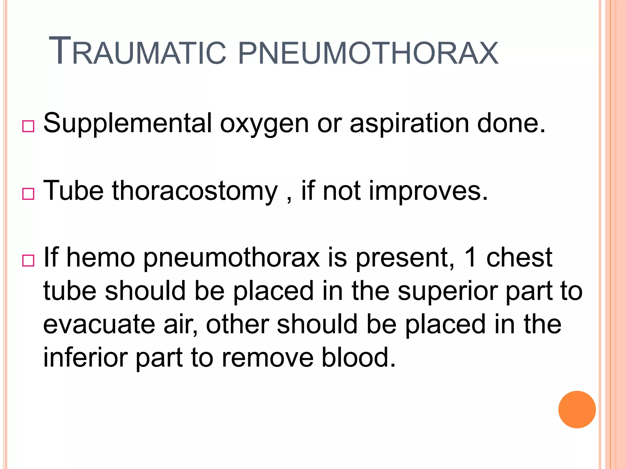 Pneumothorax case presentation | PPTX