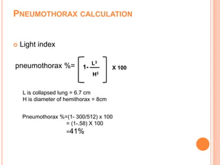 Pneumothorax case presentation | PPTX