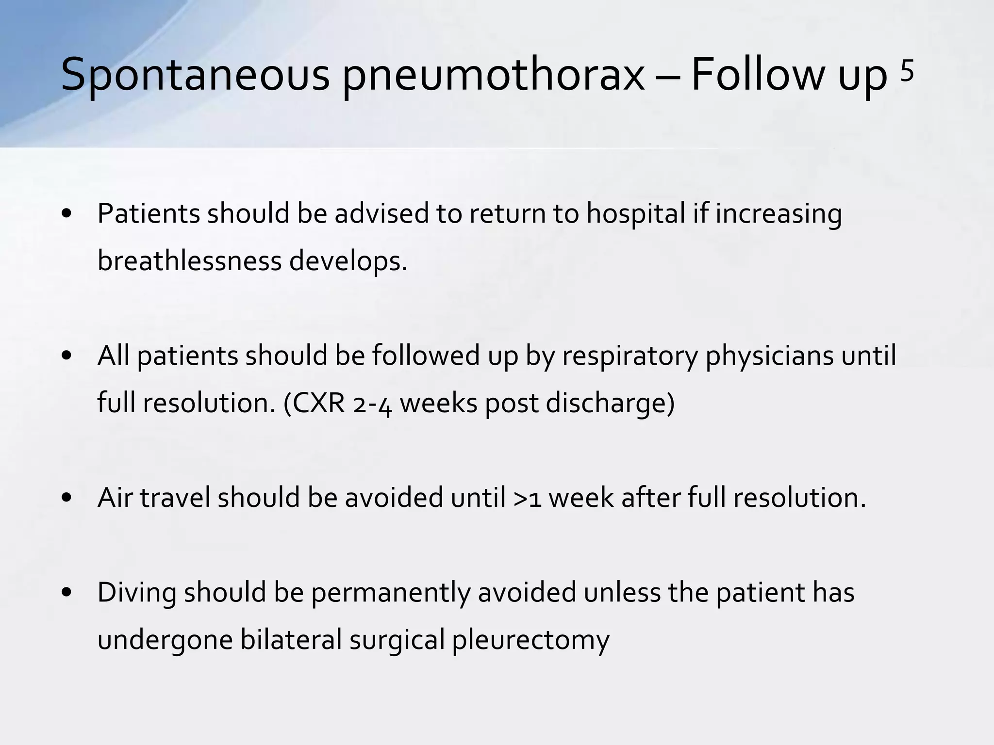 Pneumothorax Management | PPTX