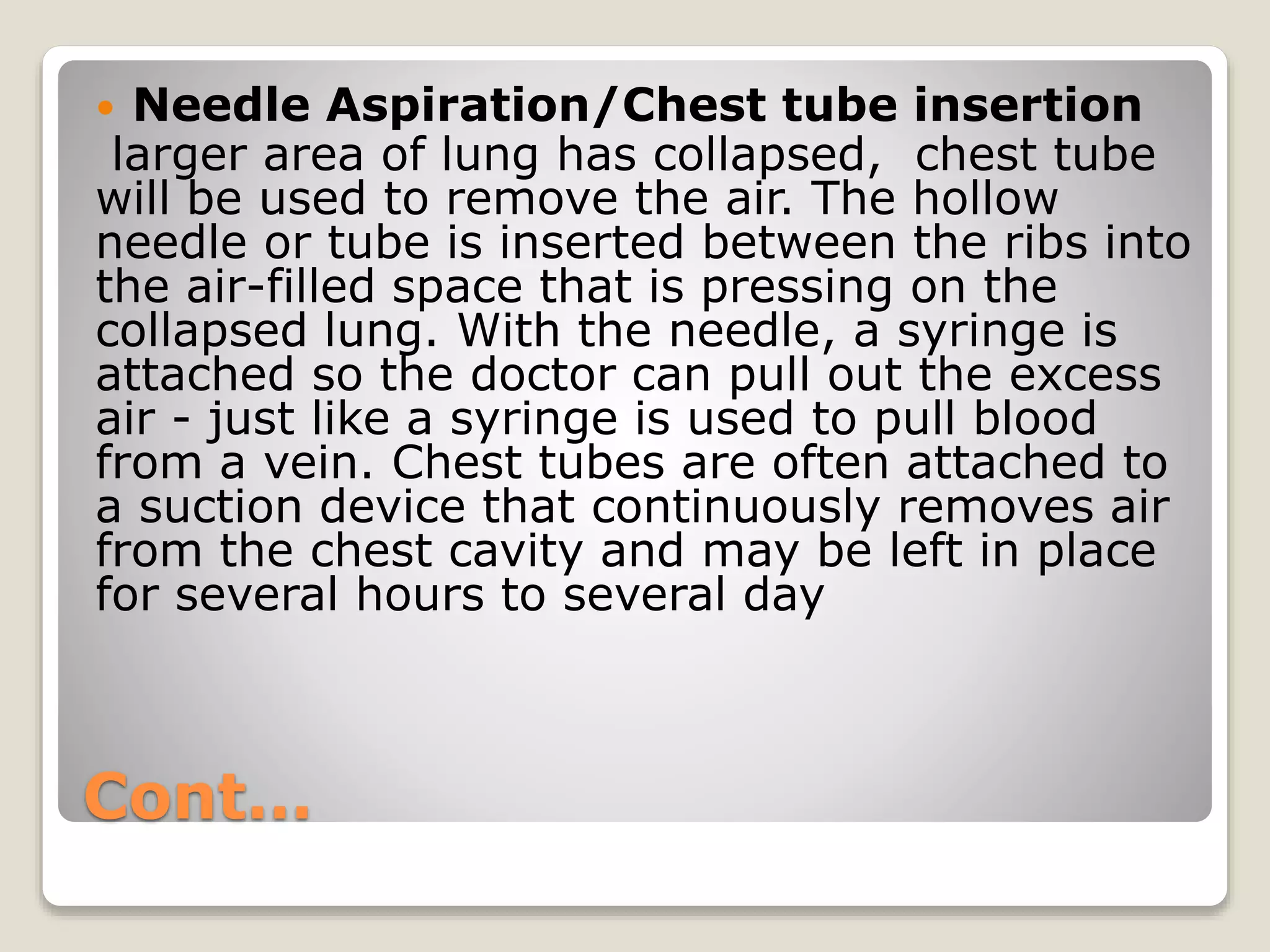 Pneumothorax&hemothorax | PPTX