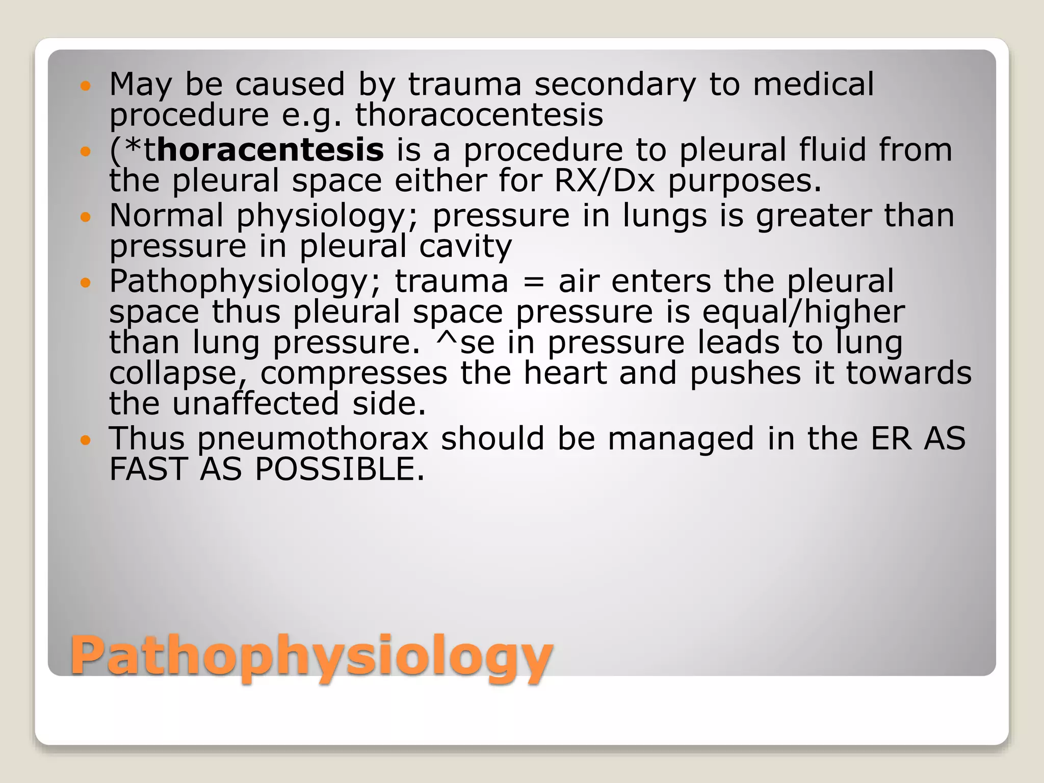 Pneumothorax&hemothorax | PPTX