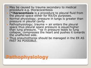 Pneumothorax&hemothorax | PPTX