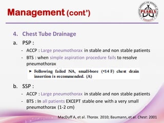 Pneumothorax PEARLS catatan kecil dokter | PDF