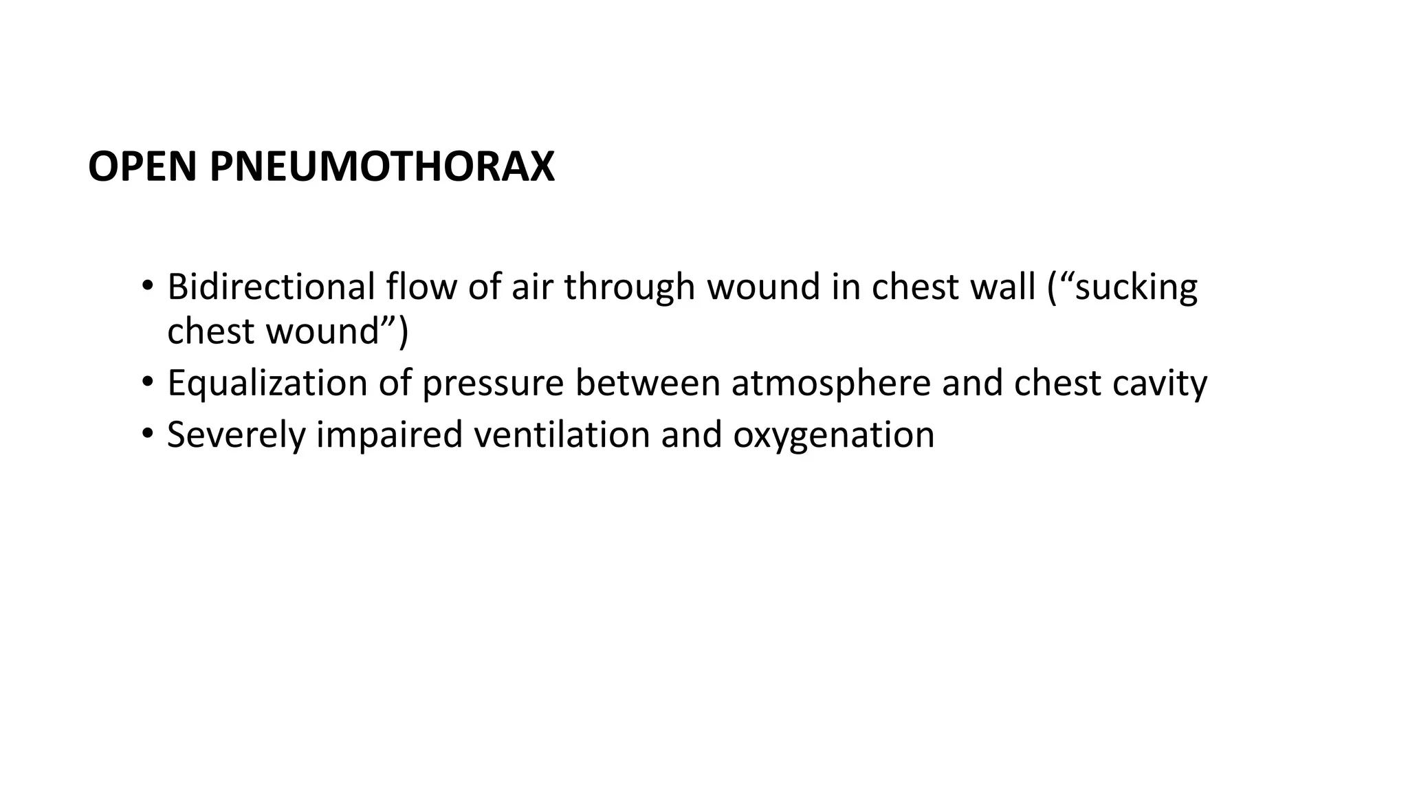 Pneumothorax : Cause and management | PPTX
