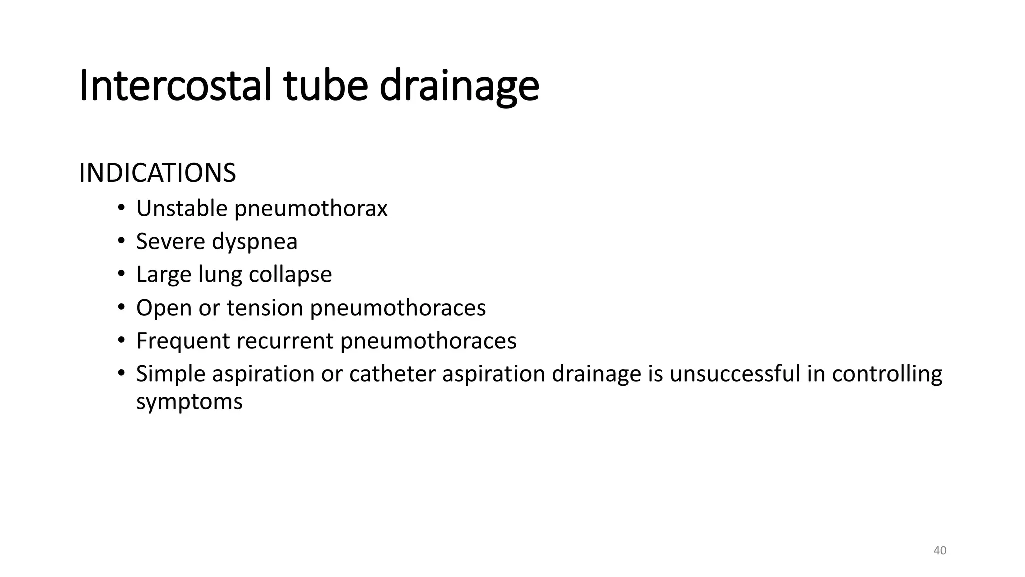 Pneumothorax : Cause and management | PPTX