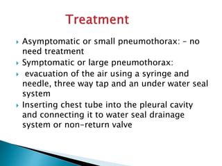 Pneumothrax | PPTX