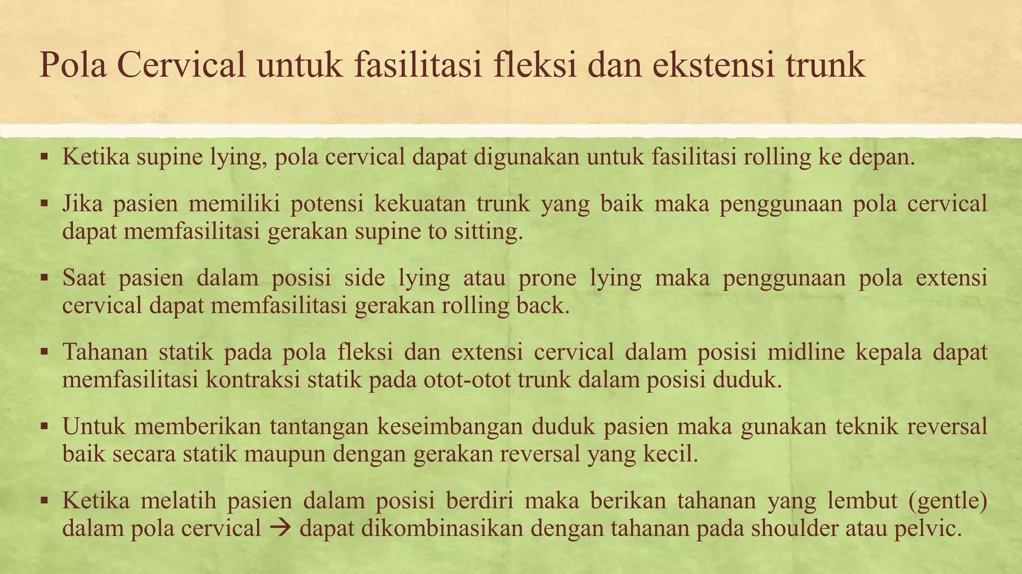 PNF cervical | PDF
