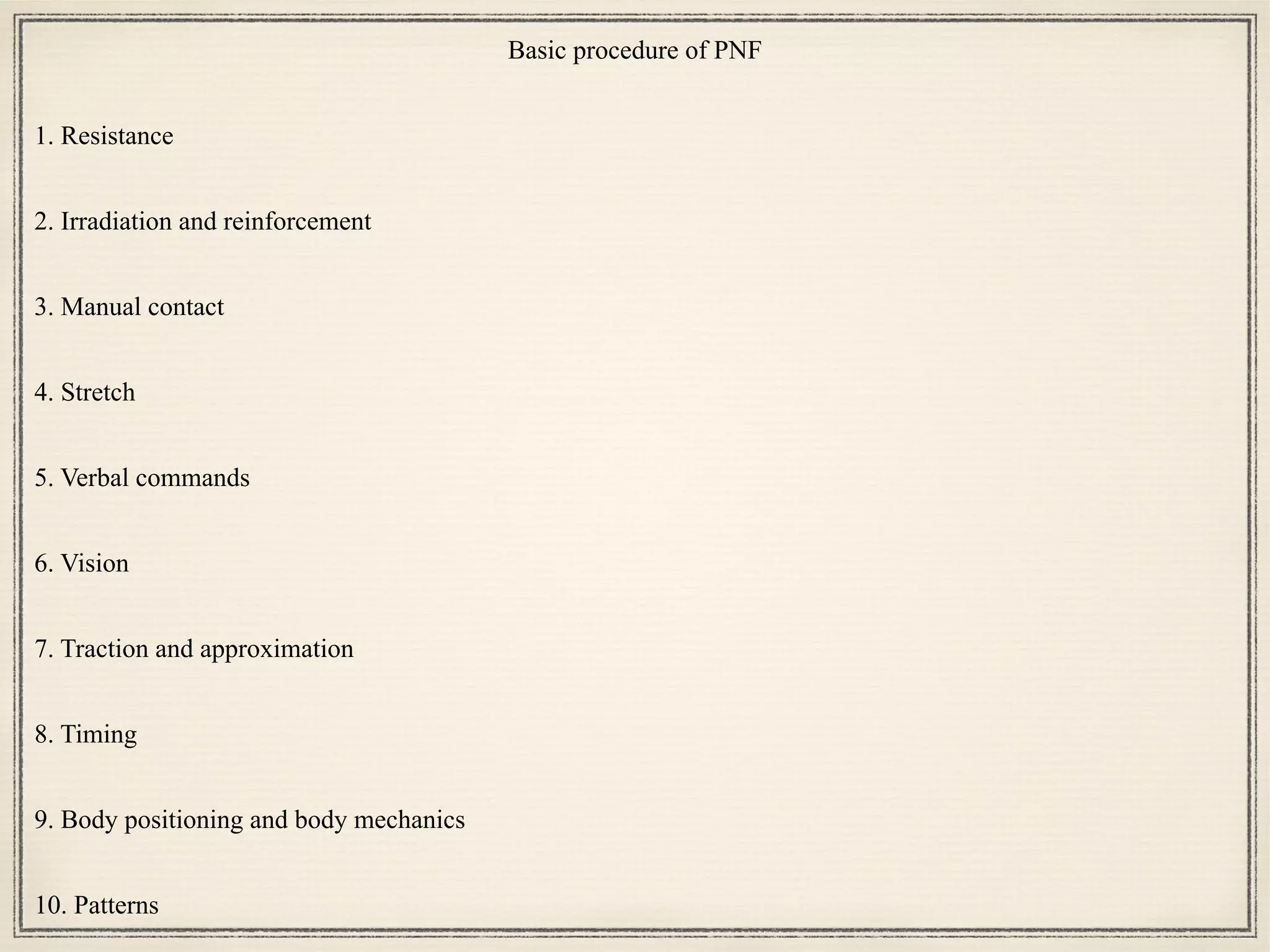 Proprioceptive Neuromuscular Facilitation (PNF) | PDF
