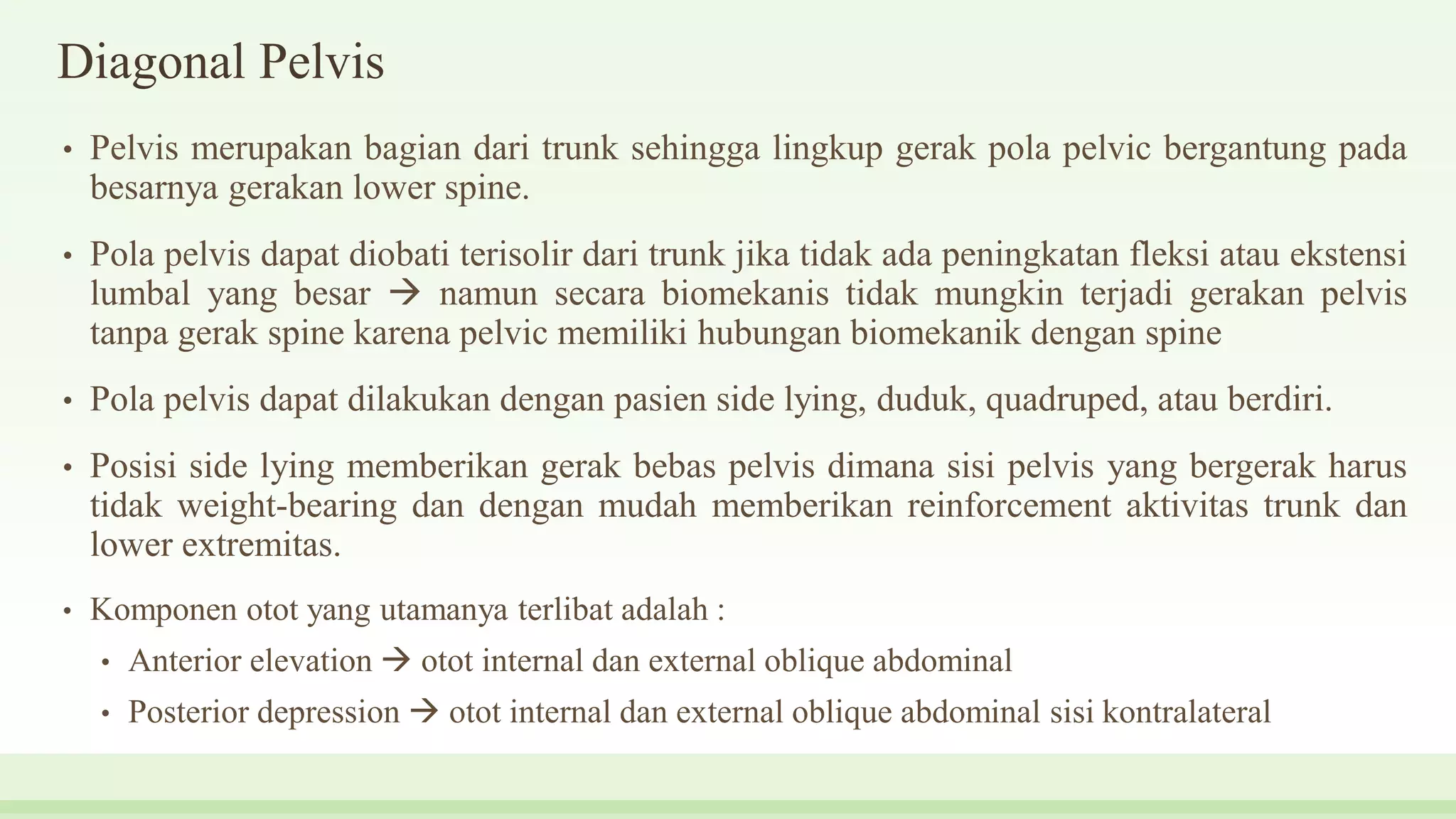 PNF scapula dan pelvis | PDF